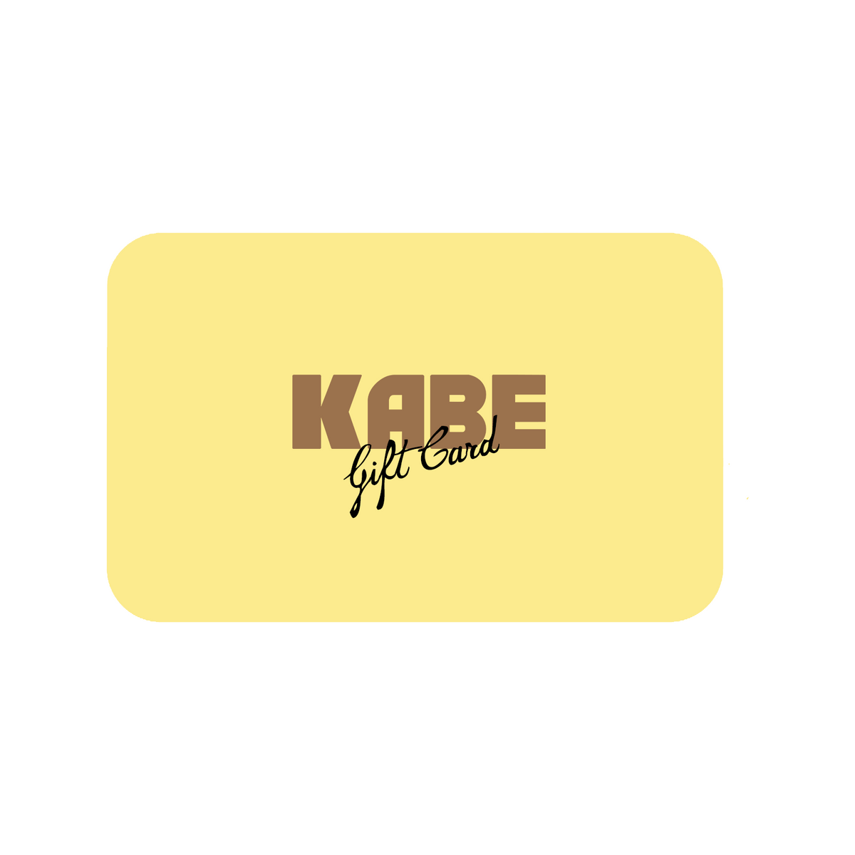 GIFT CARD – KABE SHOP INC